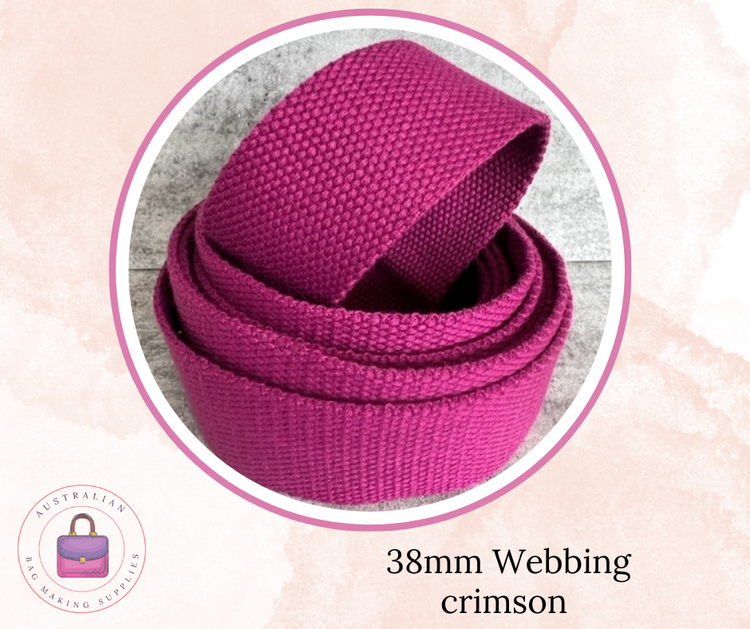 Webbing in 38mm, poly cotton bag straps, ready made straps for bags ...